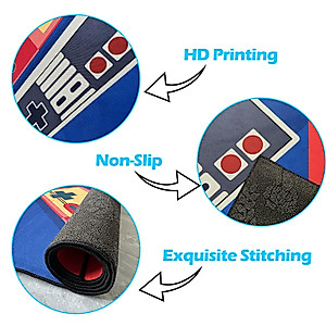 Osimiccp Gaming Rug for Boys Room Size 5'x7',Non-Slip Gamer Room Decor for Boys,Gamer Rug for Boys Room and Bedroom Living Room