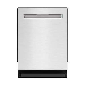 SHARP Smart Dishwasher Works with Alexa. Includes LED Interior lights, Stainless Steel interior, Heated Dry with Fan Assist, Wash Zone cleans half load on either rack, Adjustable Third Rack