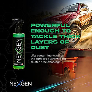 Nexgen Waterless Car Wash - Premium Quality Car Wash Spray, Showroom Car Cleaner, Professional Wash and Wax Shine, Quick Detailer Spray, Car UV Protection, Deep Gloss (8oz)