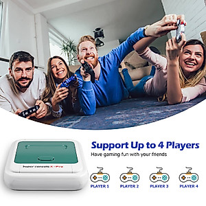 Kinhank Retro Video Game Consoles,Super Console X Pro Built-in 41,000+ Games,Compatible with 52+ Emulators,Gaming System for 4K TV HD/AV Output,WiFi/LAN,with Dual 2.4G Wireless Gamepads