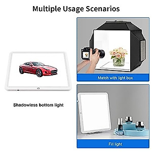 Selens Shadowless Bottom Light Panel for Light Box Photo Studio,11.5" x 11.5"/ 29 x 29cm LED Photography Light for Jewelry Cosmetic Crafts Small Products