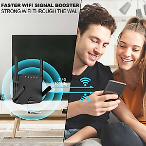 LBWLYW WiFi Range Extender WiFi Repeater 2023 Newest Release Simple Setup Wireless Signal Booster 1-Tap Setup, Supports Access Point, Alexa Compatible Home WiFi Range Extender