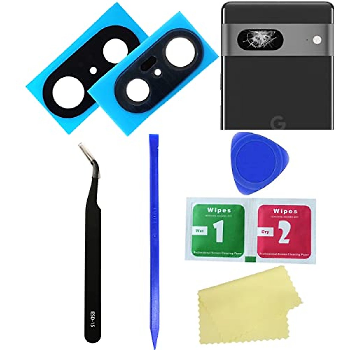 1X Eaglewireless Back Camera Glass Lens Replacement Parts for Google Pixel 7 2022 with Toolkit