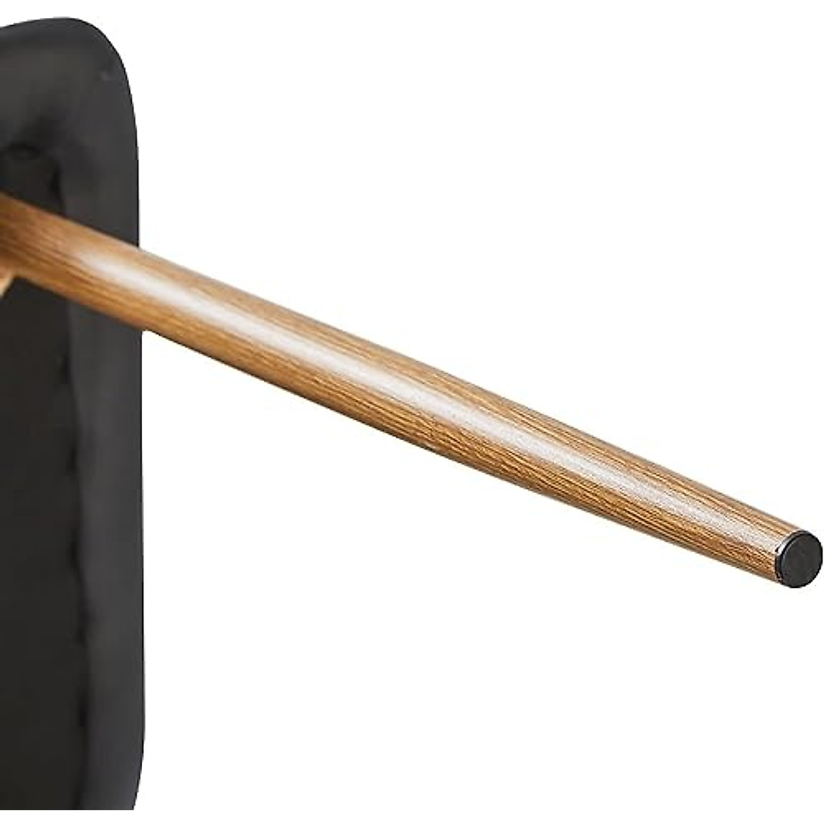 FurnitureR Scandinavian Dining Chairs Set of 4,Side Chairs with Comfy Fabric Cushion PU Back and Sturdy Oak Legs, Accent Chairs for Kitchen Living Dining Room Waiting Room,Grey