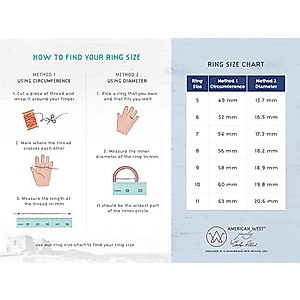 American West Jewelry Sterling Silver Blue Turquoise 3-Stone Ring, Size 8