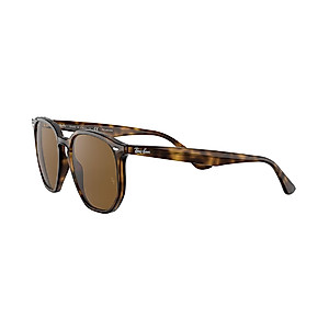 Ray-Ban RB4306 Hexagonal Sunglasses, Light Havana/Polarized Brown, 54 mm