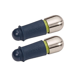 Joseph Joseph BarWise Twist-Lock Wine Stoppers, 2-Piece, Blue