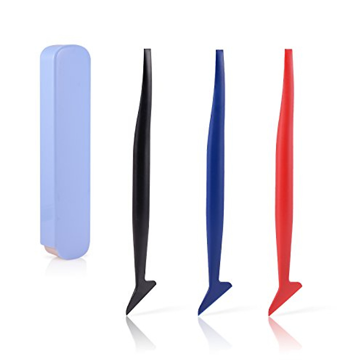EHDIS Vinyl Wrap Stick 3 Pieces Micro Wrap Squeegee Stick Vinyl Applicator Tool Set for Vinyl Wrap Installation,Graphic Application,Seam Tucking & Finishing,Film into The Smallest Gaps, Car Wrapping