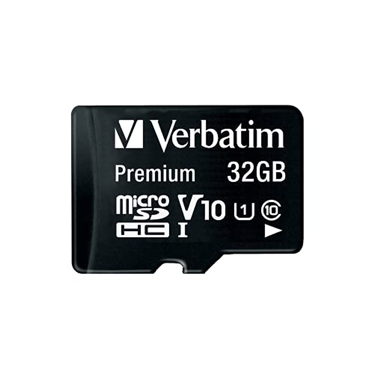 Verbatim 32GB Premium microSDHC Memory Card with Adapter, UHS-I V10 U1 Class 10, Black (44083)