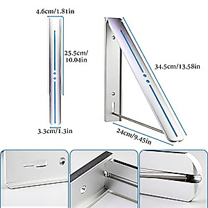 VMVN Clothes Drying Rack,Laundry Drying Rack Clothing Foldable,Clothes Hanging Organizer Hanger Rack,Wall Mounted Retractable Space Saving Dryer Rack