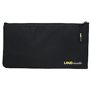 LOUDmouth Dual Wireless Microphone Pouch | Zippered Mic Bag for Two Long Microphones | 12.5" x 6.5"