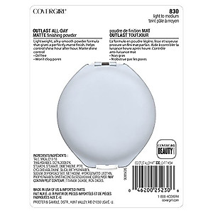 COVERGIRL Outlast All-Day Matte Finishing Powder Light to Medium .39 oz (11 g) (Packaging may vary)