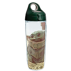 Tervis Made in USA Double Walled Star Wars - The Mandalorian Child Insulated Tumbler Cup Keeps Drinks Cold & Hot, 24oz Water Bottle, Clear
