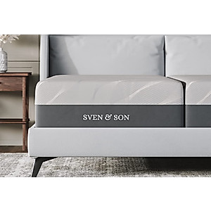 Sven & Son King Hybrid Mattress 14" Bamboo Charcoal and Luxury Cool Gel Memory Foam, Motion ISOLATING Springs, Designed in USA(King, Mattress Only 14")