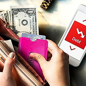 RAYNAG 25 RFID Blocking Credit Card Sleeves ID Card Holders Identity Theft Protection Aluminum Foil Covers, Fits Wallet/Purse Slot Perfectly