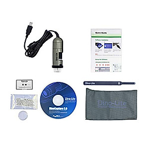 Dino-Lite USB Digital Microscope AM4113ZT - 1.3MP, 10x - 50x, 220x Optical Magnification, Measurement, Polarized Light