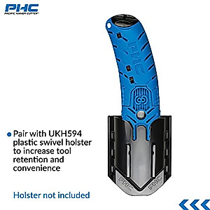 Pacific Handy Cutter S8 Safety Cutter, Ambidextrous Retractable Utility Knife with Ergonomic Design, Bladeless Tape Splitters, Steel Guards for Safety & Damage Protection, Warehouse & In-Store Cutting