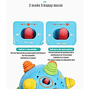 Toddlers Baby Music Shake Dancing Ball Toy, Move and Crawl Ball Toys for Kids,Bouncing Sensory Learning Ball Toys Ideal Gift for Baby Boys and Girls, Endless Fun for Children, Age:18+ Months