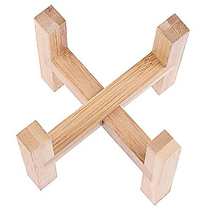 Durable Wood Plant Stand Flower Pot Holder Planter Rack Bonsai Holder Garden Free Standing Potted Stand Indoor Display Rack