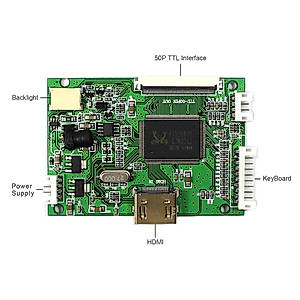 VSDISPLAY 8 inch EJ080NA-05A LCD Screen 8" 800x600 Display Monitor Work with HD-MI LCD Controller Driver Board