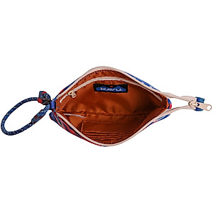 KAVU Cozy Clutch Fleeece Wallet Pouch Zip Wristlet- 8Bit Knit