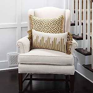 Pillow Perfect Indoor Alpine Gold Throw Pillow, 23 X 11.5 X 5, Yellow