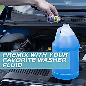 Invisible Glass 91400-4PK Clean and Repel Windshield Washer Fluid Additive Concentrate Convenient Single Use to Repel Rain, Sleet, and Snow from Auto Glass and Improve Driving Visibility