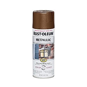Rust-Oleum 286525 Stops Rust Metallic Spray Paint, Dark Copper , 11 Oz (Pack of 1)