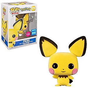 Pop Games 3.75 Inch Action Figure Pokemon - Pichu Flocked #579 Exclusive