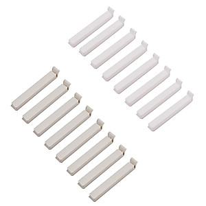 WANDIC Bag Clips, 30 Pcs of 2 Colors Food Sealing Clips for Food and Snacks Storage, Gray & White
