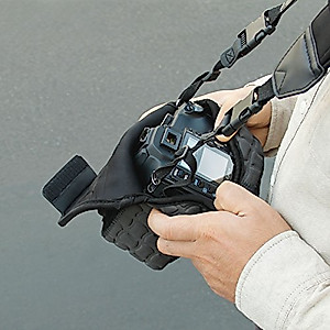 USA GEAR FlexARMOR X DSLR SLR Camera Case Sleeve with Deluxe Padded Neoprene Protection, Carabiner Clip and Accessory Storage - Compatible with Nikon D3400, Canon EOS Rebel SL2, Pentax K-70 and More