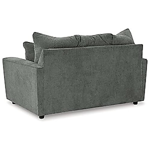 Signature Design by Ashley Stairatt Casual Loveseat with Flared Arms, Gray