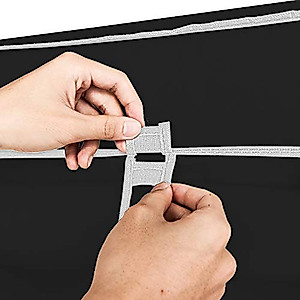 Shoe Rack 10 Tier Shoes Cabinet Storage Organizer Closet with Dustproof Nonwoven Fabric Cover, Store up to 45 Pairs of Shoes (Black Extra-Wide)