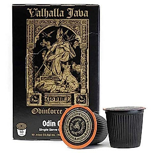 Death Wish Coffee Co. Death Cups and VALHALLA JAVA Odinforce Blend Single-Serve Coffee Pods [10 each | 20 Count] USDA Certified Organic, Fair Trade