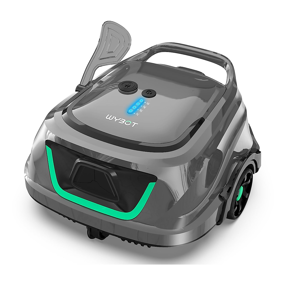 WYBOT Robotic Pool Cleaner with 2.5H Fast Charging, Cycle Cleaning, Ideal for Flat-Bottomed Pools