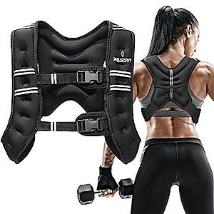 Philosophy Gym Weighted Workout Vest 8 LB, Strength Training Fitness Body Weight Vest