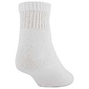 GOLDTOE Men's 656F Cotton No Show Athletic Socks, Multipairs, White (6-Pairs), Large