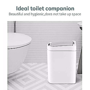 ALUKAP Small Garbage Can 7L Narrow Type Trash Can Zero Waste Recycle Bin Automatic Trash Bin Smart Kitchen Dustbin Touchless Garbage Rubbish Waste Bin