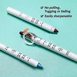 Erinde White Eyeshadow Stick, Eye Brightener Stick Eye Shadow Crayon Makeup Pen, Waterproof, Shimmer Creamy Long Lasting Eye Makeup, Save Time (#L01)