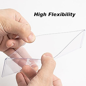 Display Zone Regular Dollar Bill Currency Toploads, Protective Paper Money Sleeves for Collectors, Crystal Clear Plastic Holders for Cash, 40-Count