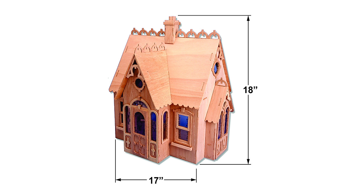 Greenleaf Buttercup Dollhouse Kit - DIY Miniature Cottage