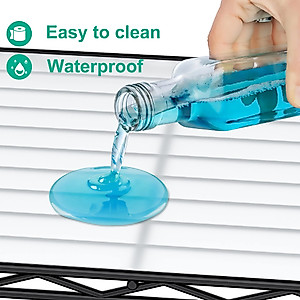 Folews Shelf Liner for Toliet Rack, 4 Pack Shelf Liners for Storage Shelves Cover Kitchen Book Tissue Storage Rack Plastic Waterproof Protector Mat Liner Cover 25 * 9.25 Inch