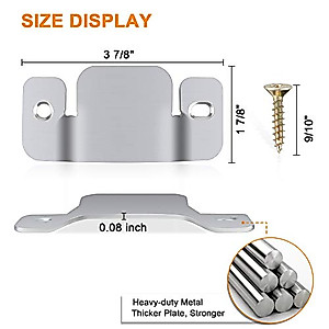 Sectional Sofa Connector Bracket, Sectional Couch Connectors Bands for Sectionals,Furniture Connectors with Screws,4 Pieces
