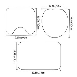ROUAA Basalt Stones Reflecting on Water with Floral Shower Curtains Sets Cloth Fabric Bathroom Decor 4 Pieces with Hooks (1,70.8" W×70.8" L(180cm×180cm))