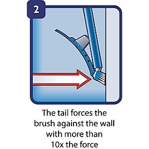 The Wall Whale Classic WW18Res Wall Whale 18" Swimming Pool Brush, Blue