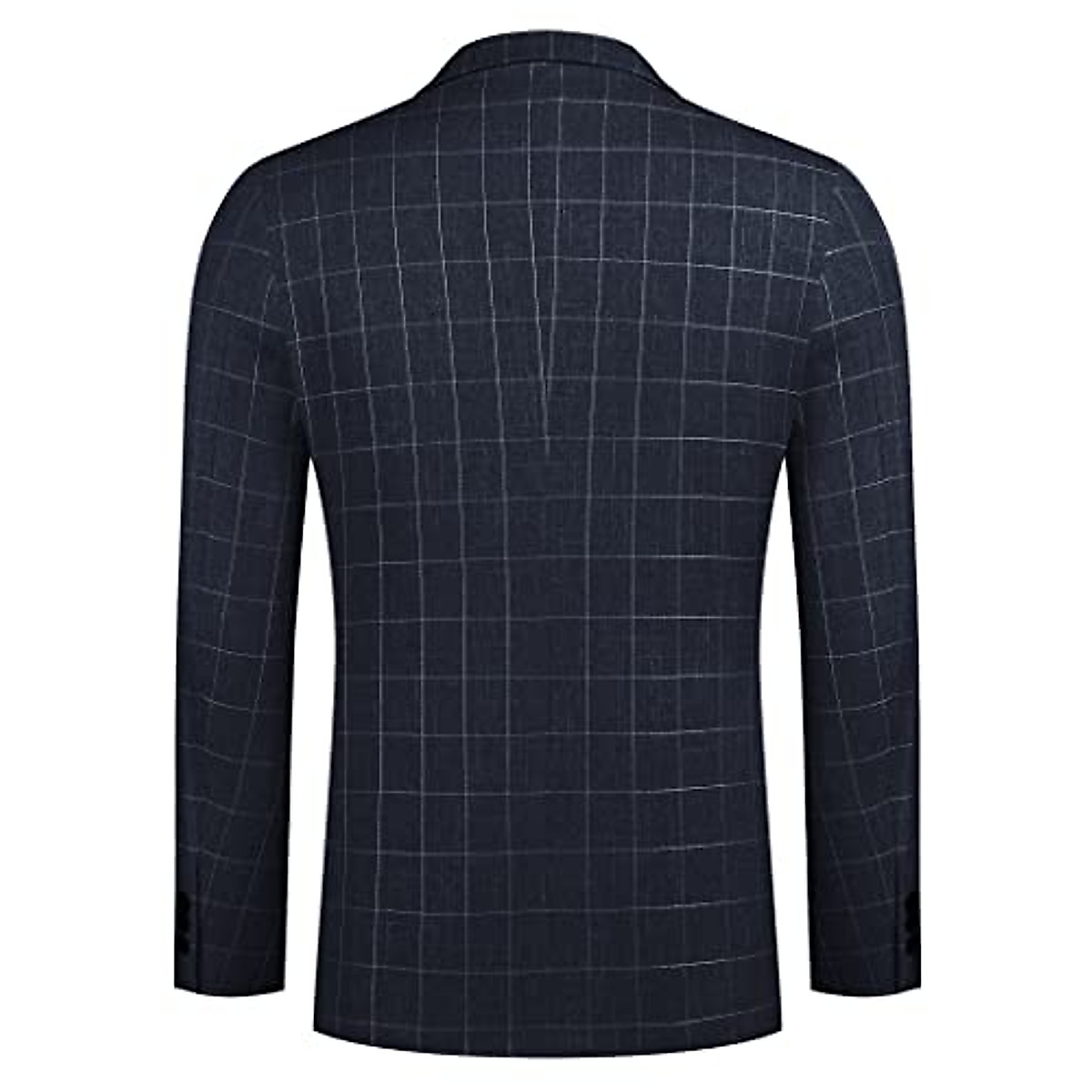 COOFANDY Mens Plaid Sport Coat One Button Regular Fit Blazer Premium Suit Jacket