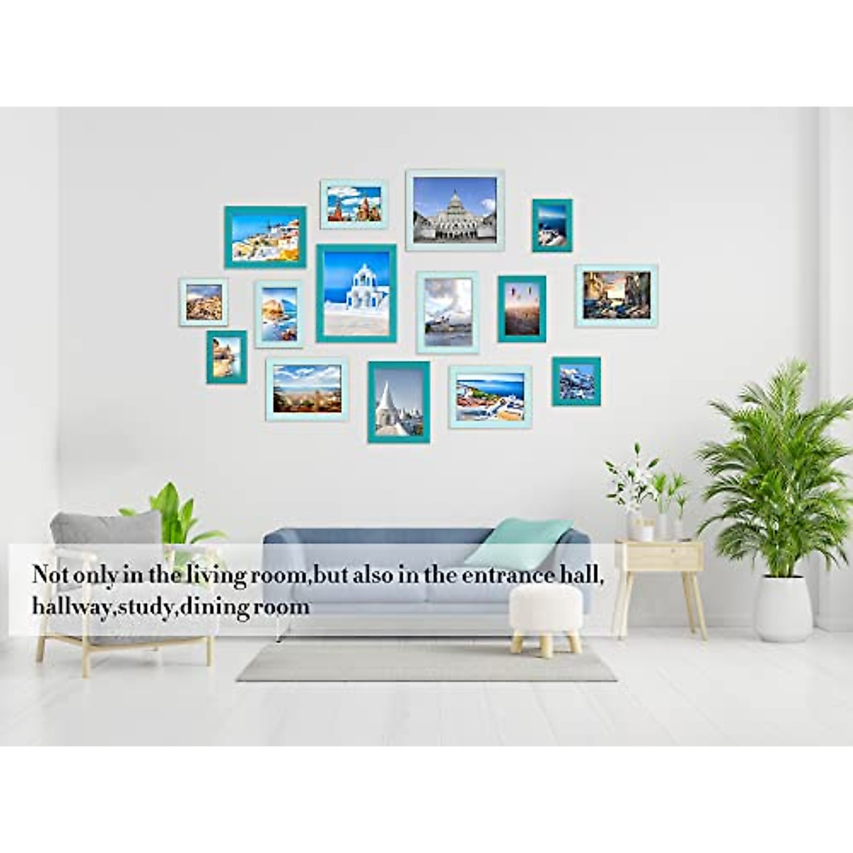 CORE ART 3.5x5 Picture Frames - Stylish Turquoise Set