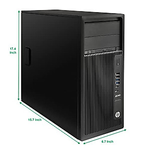 HP Z240 Tower Computer Desktop PC, Intel Core i5-6500 3.20GHz Processor, | 8GB Ram, 128GB SSD + 2TB HDD |HDMI, AMD Radeon RX-550 4GB Graphics, Wireless WiFi, Windows 10 (Renewed)