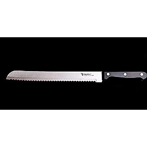 Humbee Chef Serrated Bread Knife For Home Kitchens 10 Inch Black