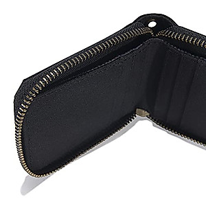 Carhartt Men's Casual Canvas Zip, Durable Zippered Wallets, Black, One Size